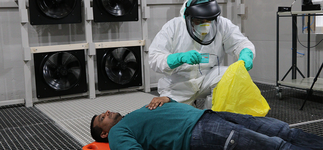 Specialist testing measures PPE effectiveness against COVID-19 from ...